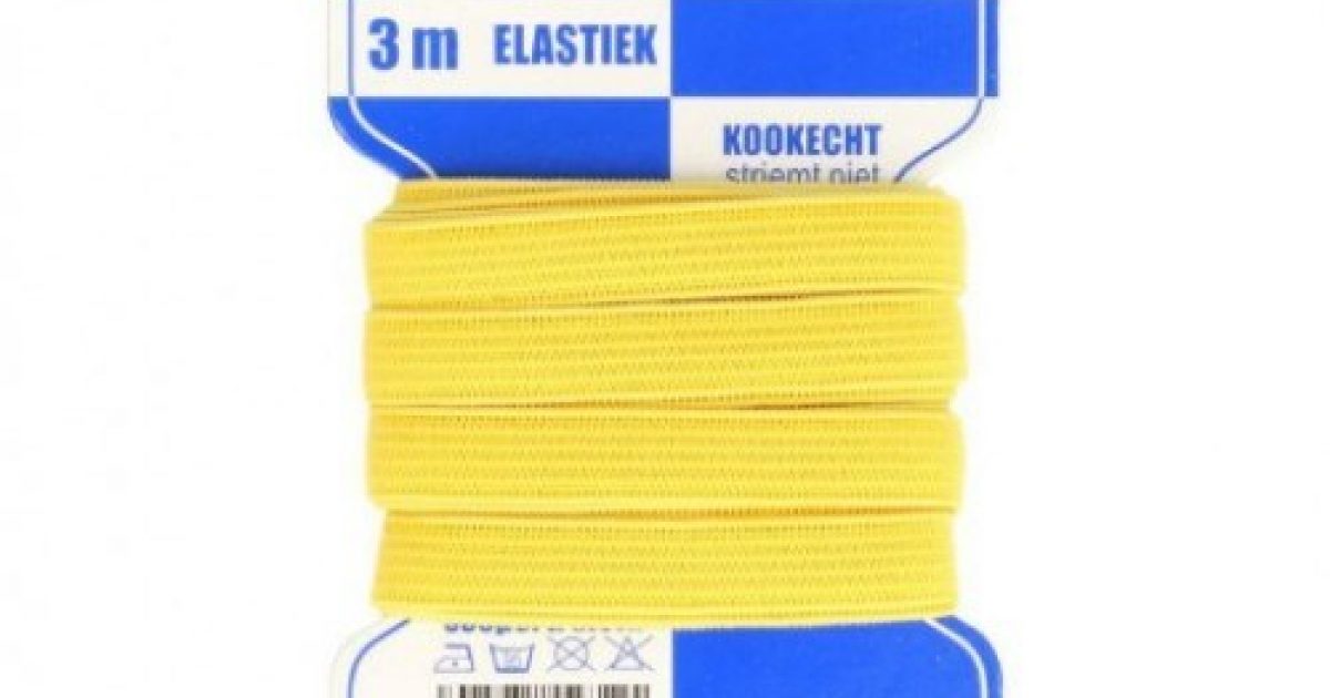 Elastiek geel EL109 | Mirabelle Shop